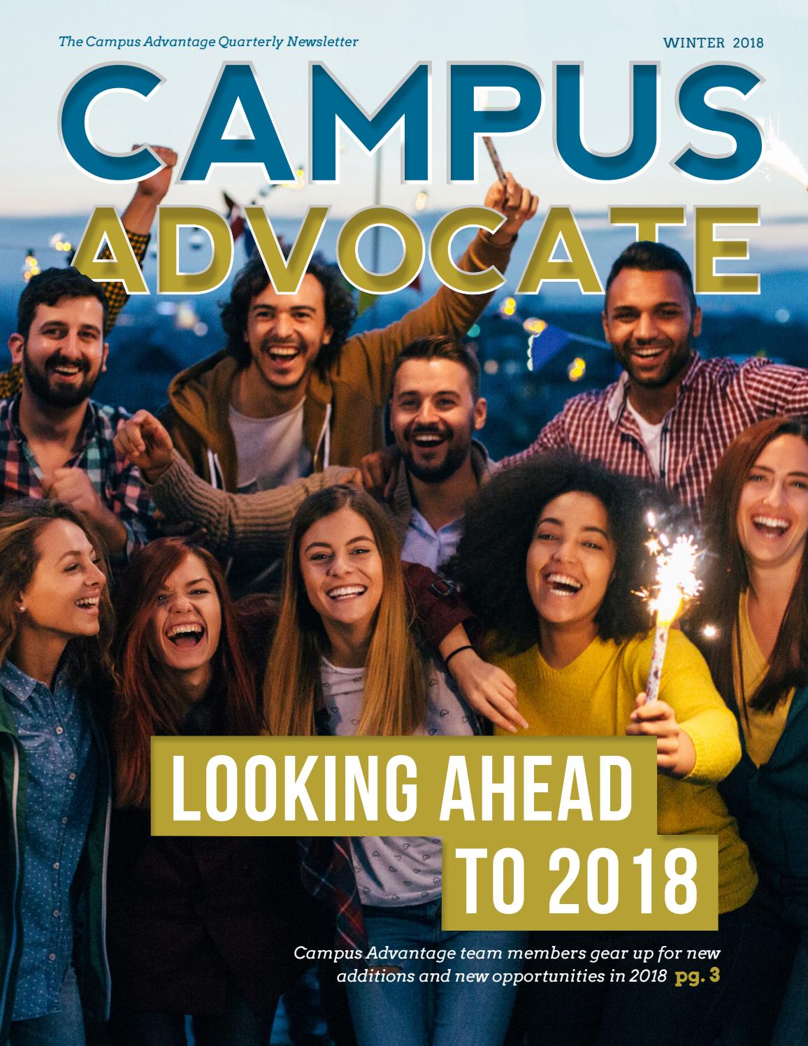 Campus Advocate Winter 2018 by Campus Advantage - Issuu