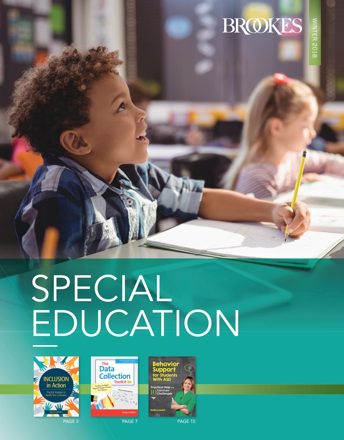Brookes Special Ed 2018 by Brookes Publishing Co. - Issuu
