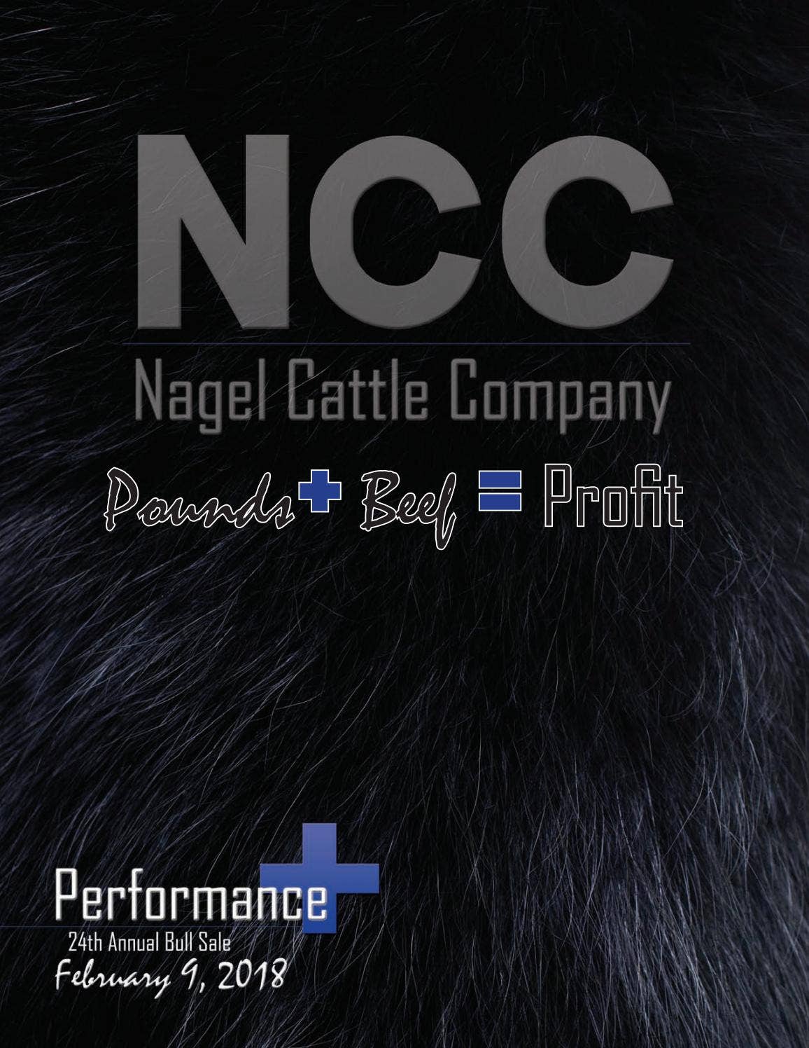Nagel Cattle Company - 2018 Performance Plus Bull Sale by ...