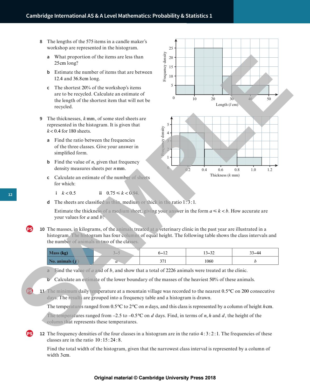 Preview Cambridge International AS & A Level Mathematics: Probability ...