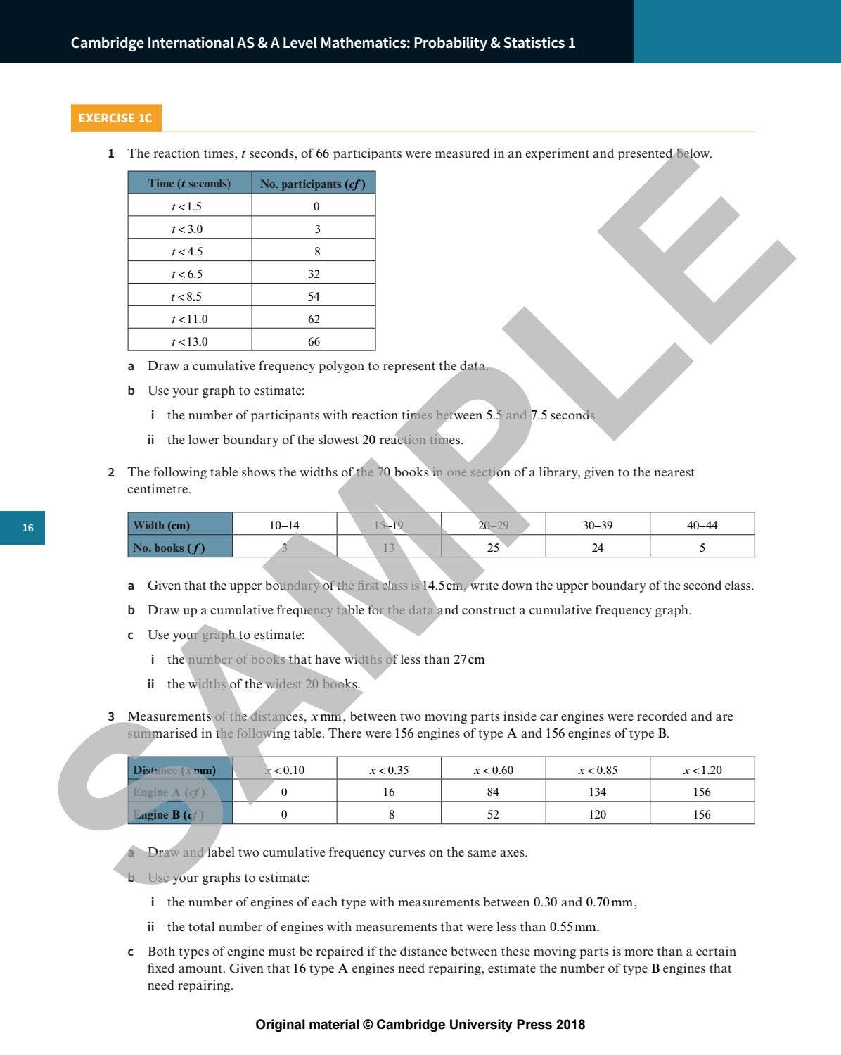 Preview Cambridge International AS & A Level Mathematics: Probability ...
