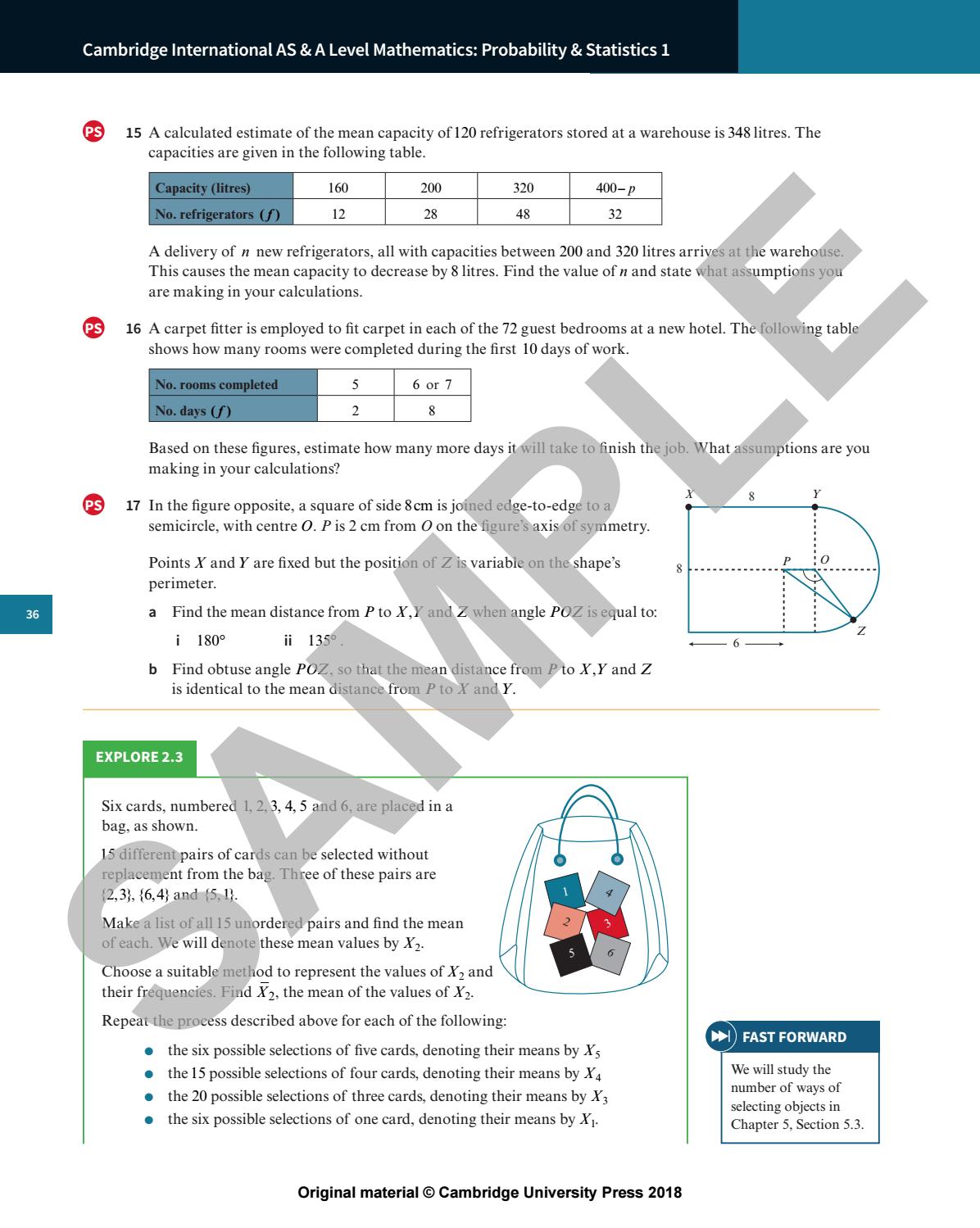 Preview Cambridge International AS & A Level Mathematics: Probability ...