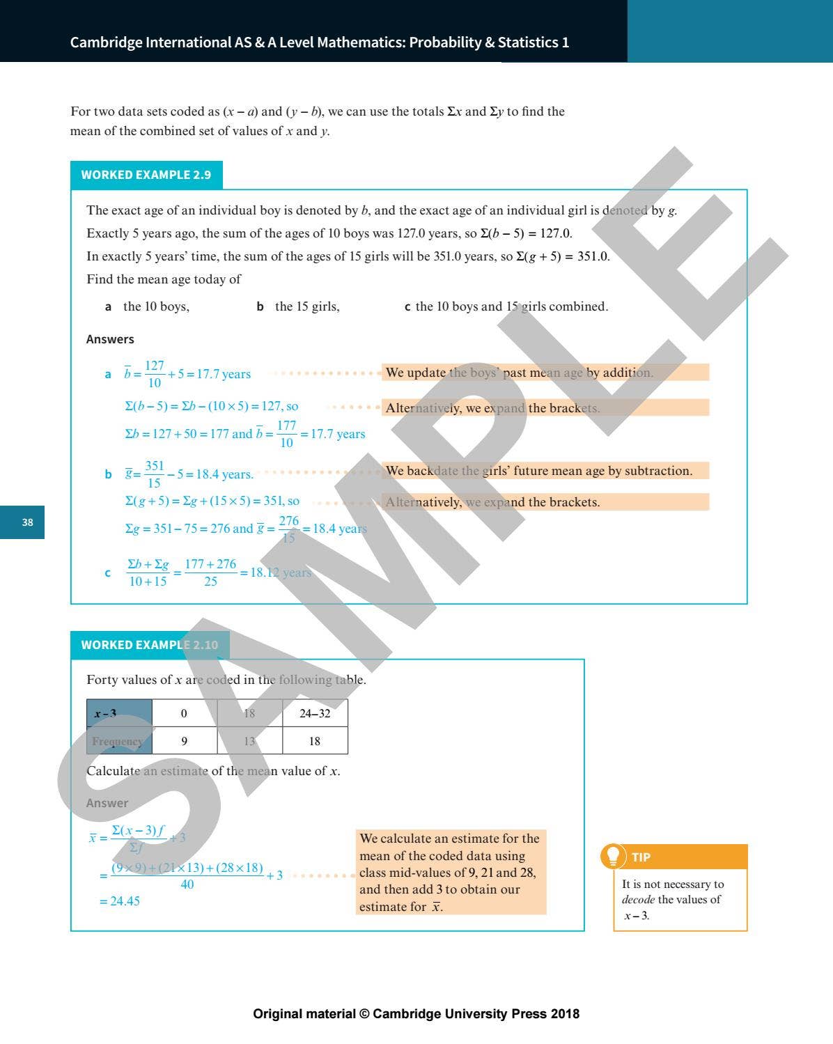 Preview Cambridge International AS & A Level Mathematics: Probability ...
