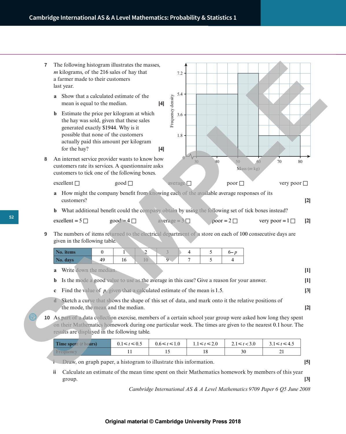 Preview Cambridge International AS & A Level Mathematics: Probability ...