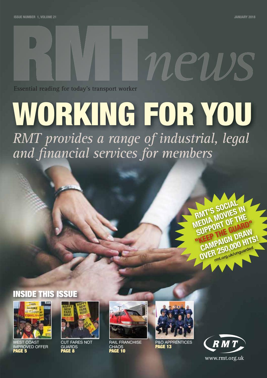 RMT News January 2018 by RMT Union - Issuu