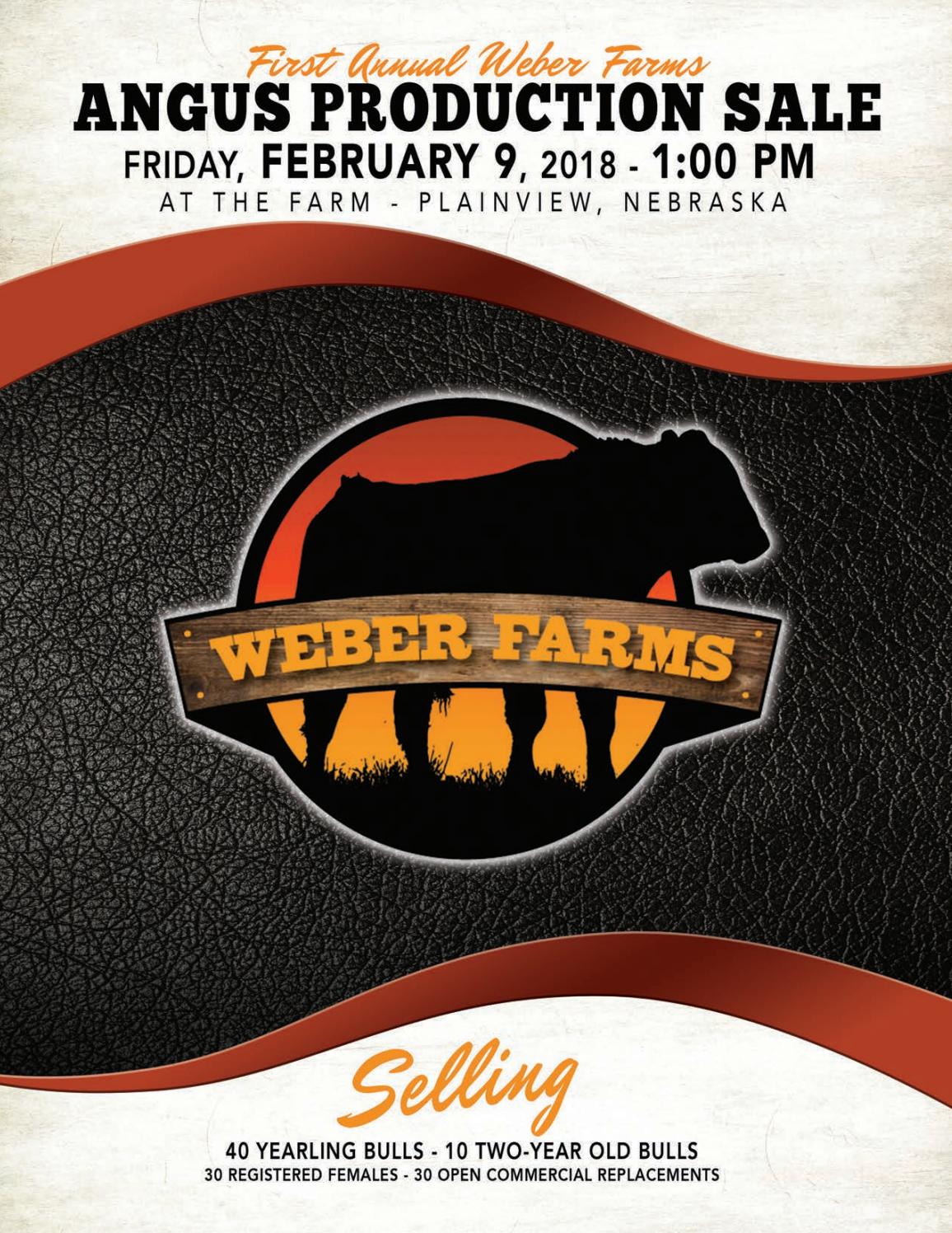 Weber Farms Angus - 2018 Production Sale by LivestockDirect - Issuu