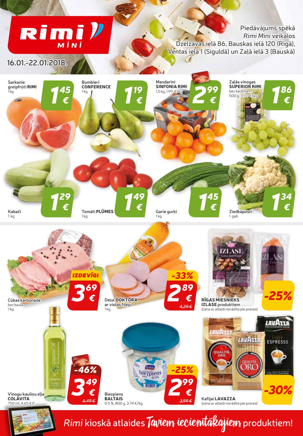 Rimi Mini Sigulda, Bauska, Bauskas 120, Dzelzavas 86 piedāvājums no 16. ...