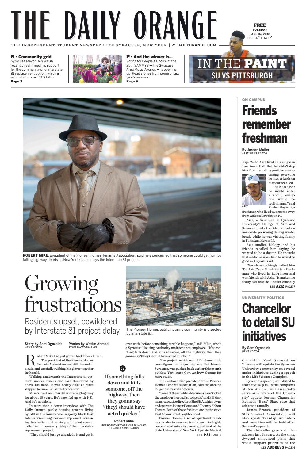 Jan. 16, 2018 by The Daily Orange - Issuu