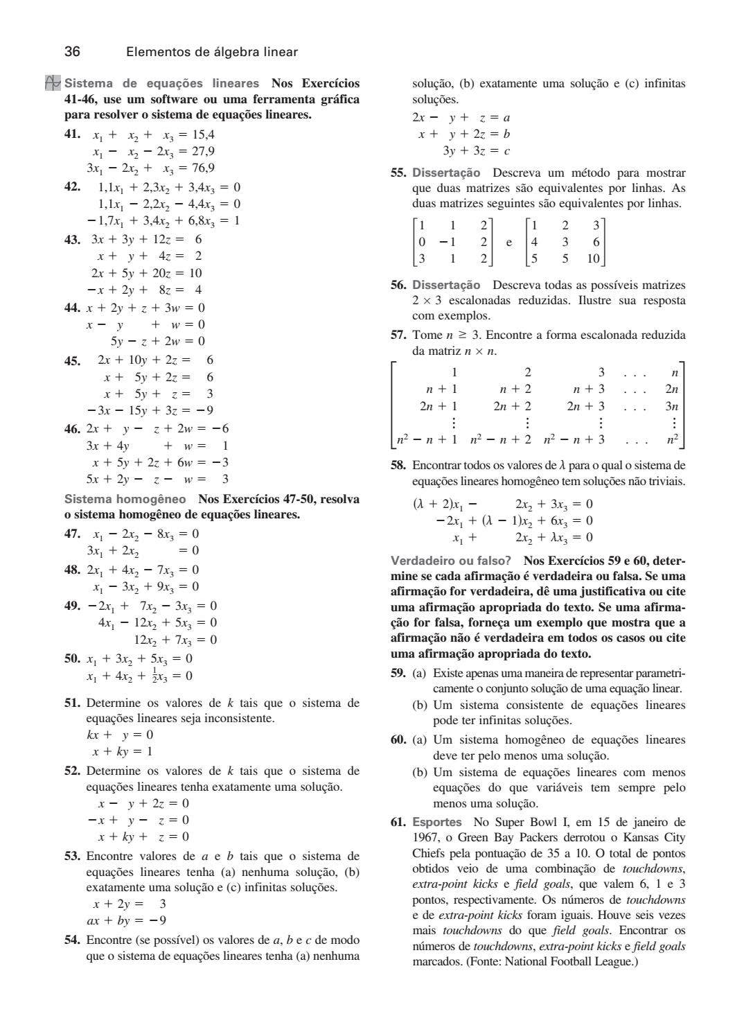 Elementos de álgebra linear - Tradução da 8ª Edição norte-americana by ...