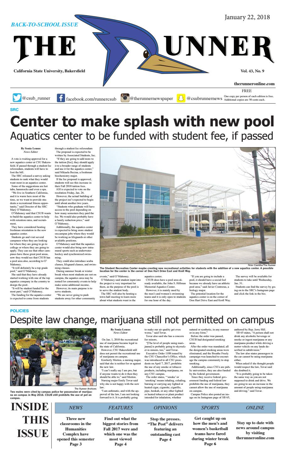 The Runner 1 22 2018 by CSUB Runner - Issuu