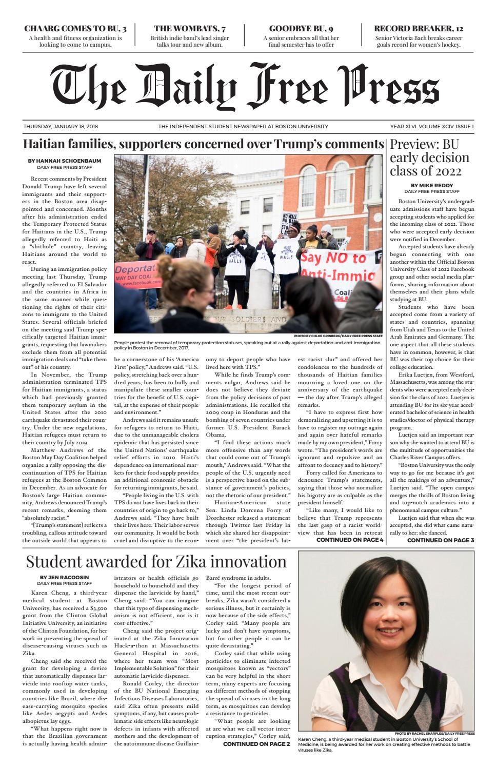 1-18-2018 by The Daily Free Press - Issuu