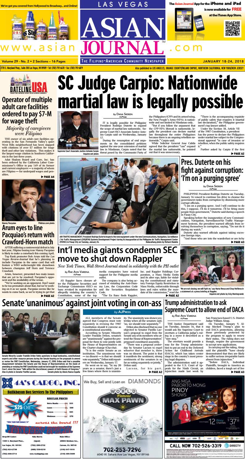 011818 - Las Vegas Edition by Asian Journal Community Newspapers - Issuu