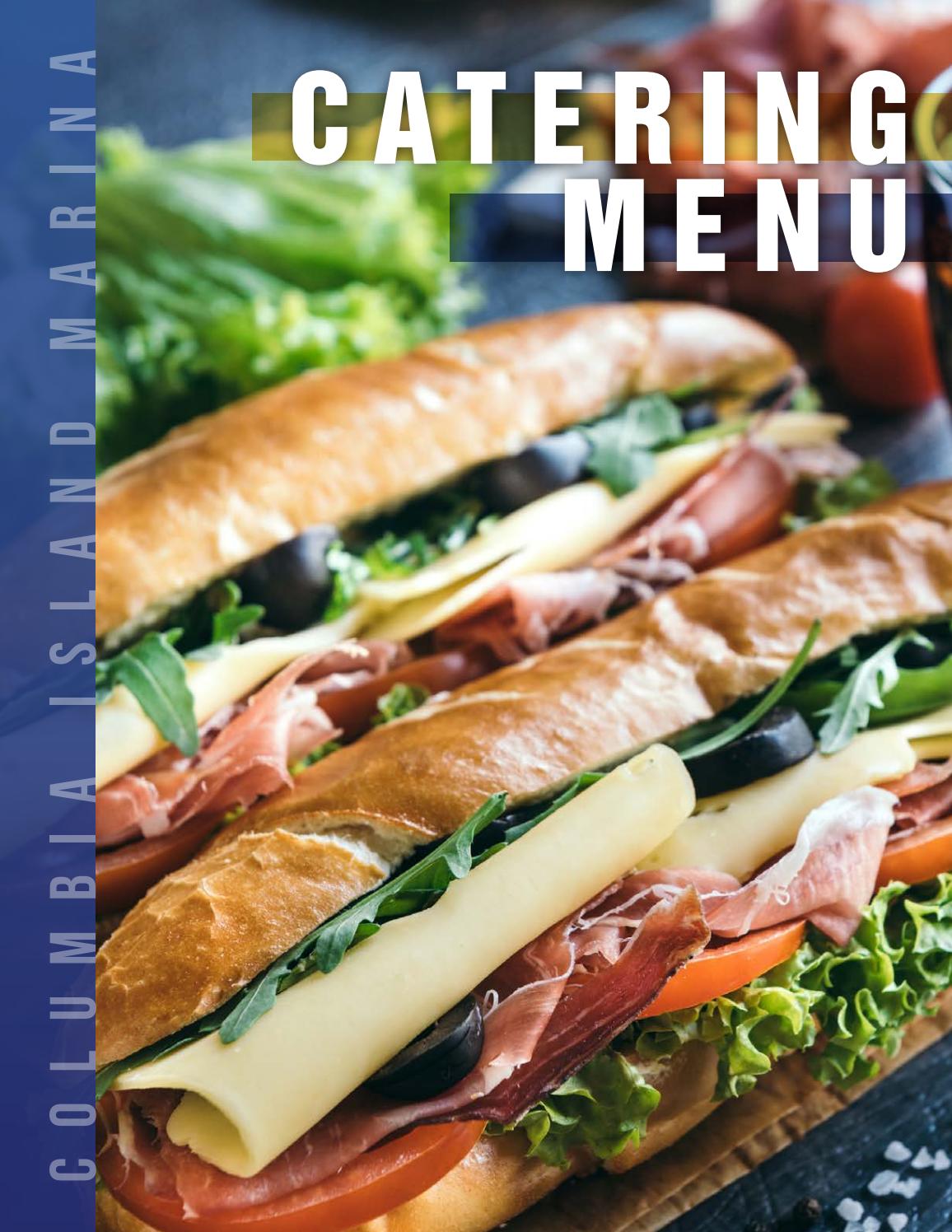 Columbia Island Marina Catering Menu by Guest Services - Issuu