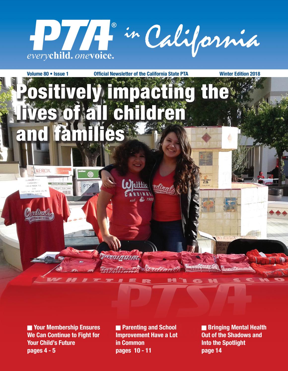 PTA in California: Winter 2018 by California State PTA - Issuu