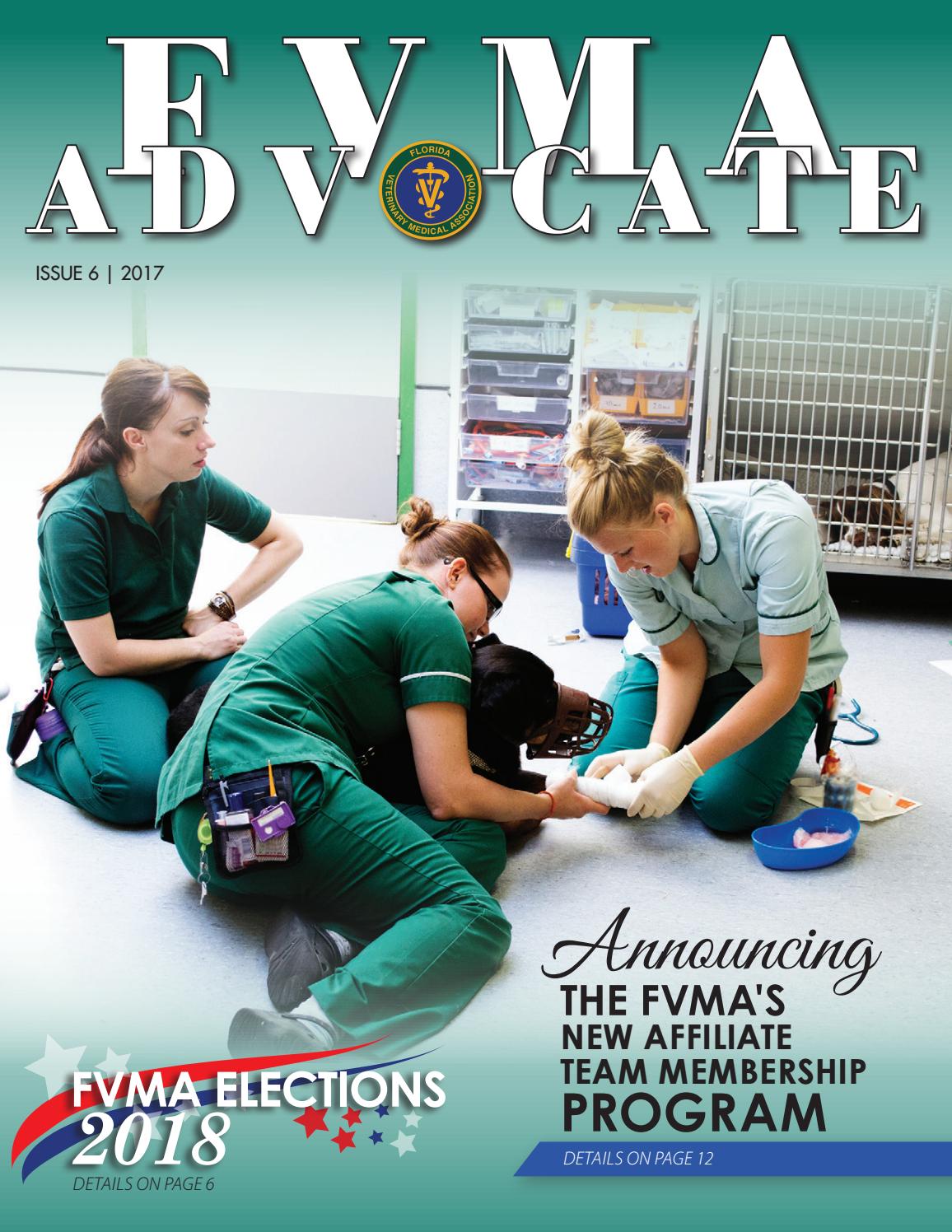 Advocate issue 6,2017 issuu by FVMA - Issuu