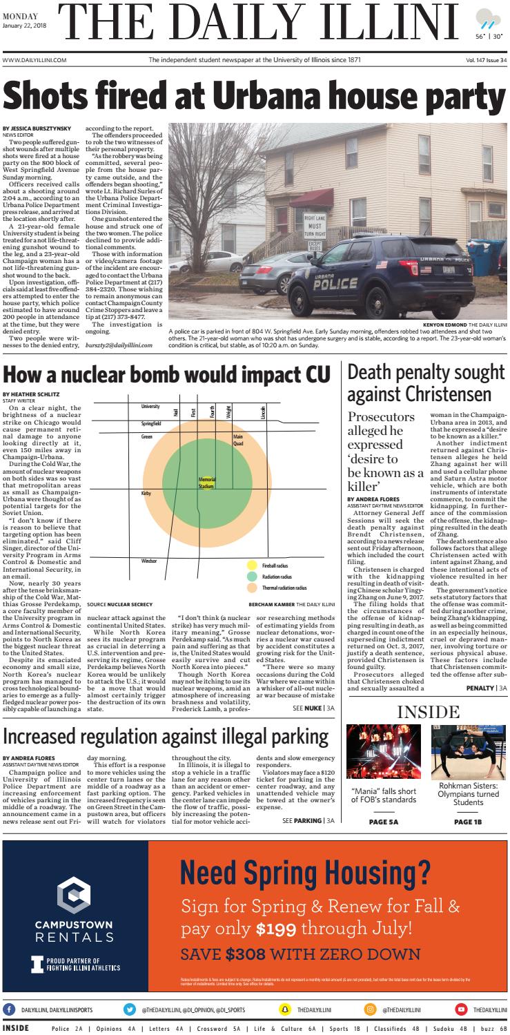 The Daily Illini: Volume 147 Issue 34 by The Daily Illini - Issuu
