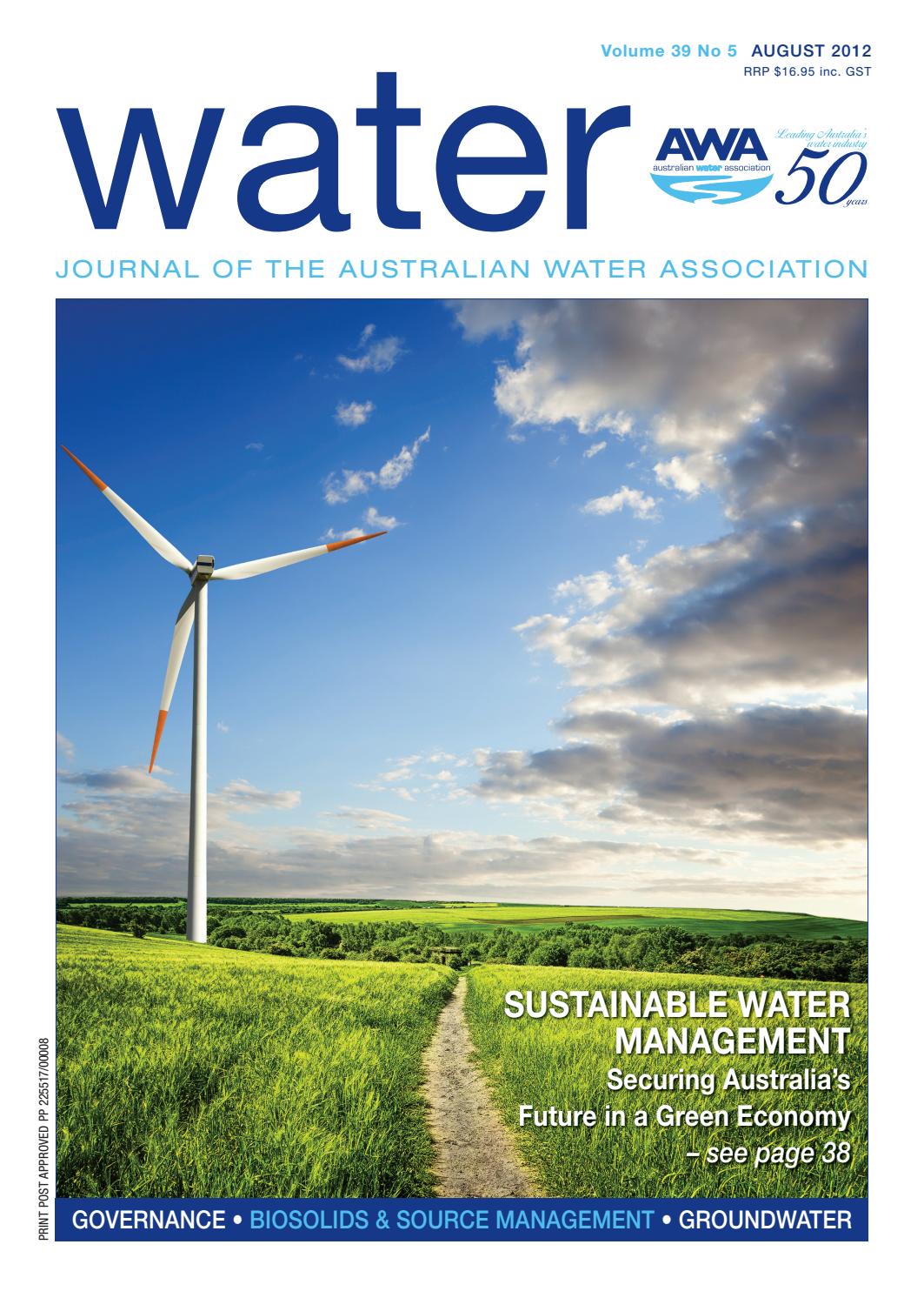 Water Journal August 2012 by australianwater - Issuu