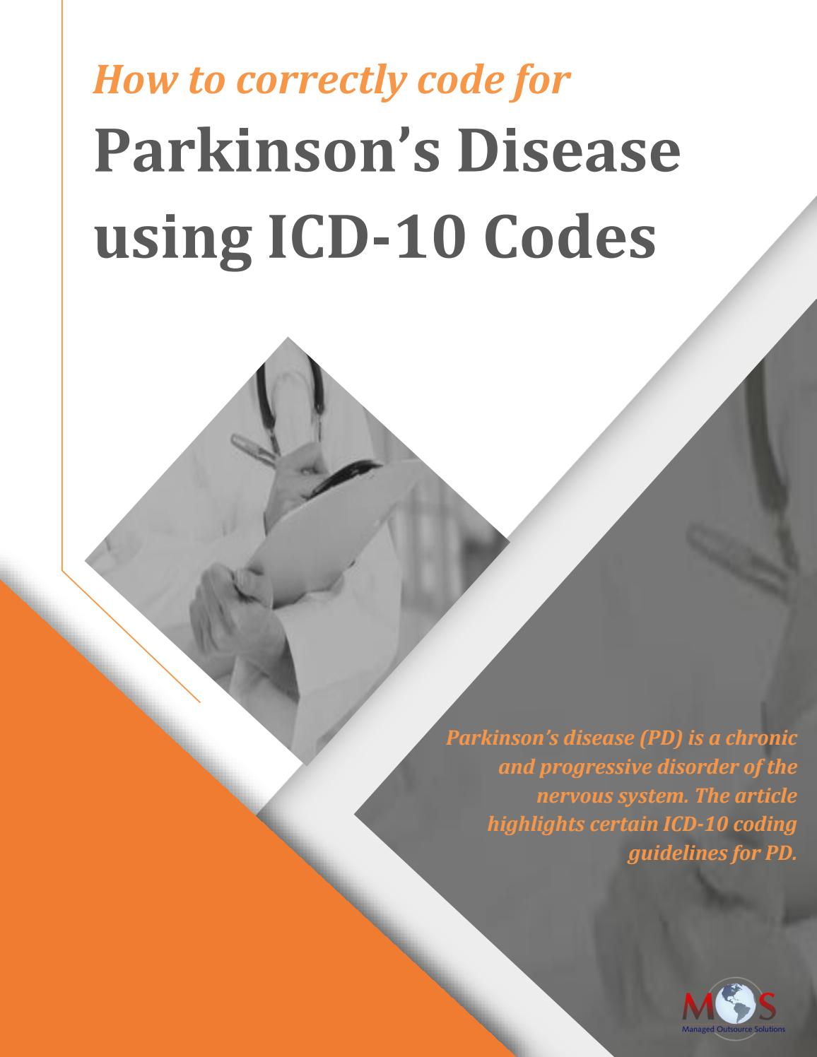 How To Correctly Code For Parkinson s Disease Using ICD 10 Codes By 