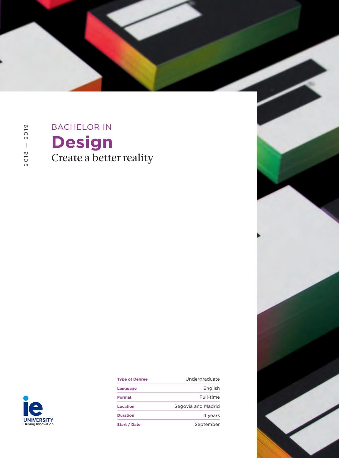 Bachelor in Design by IE School of Architecture and Design - Issuu