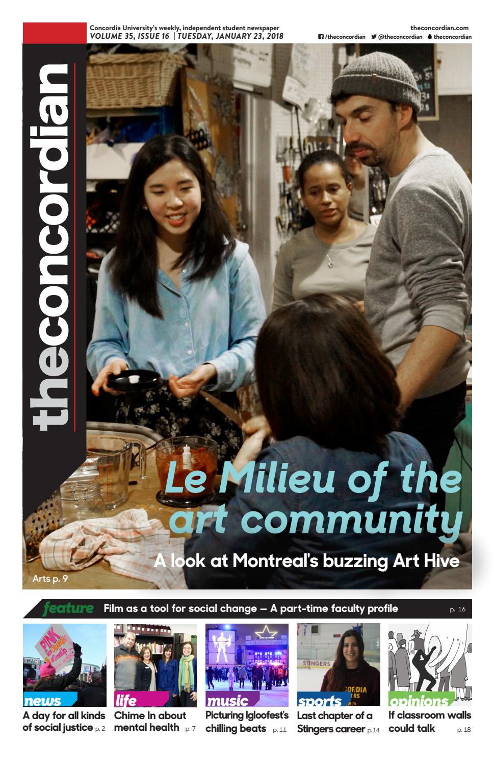 The Concordian - January 23rd, 2018 by The Concordian - Issuu