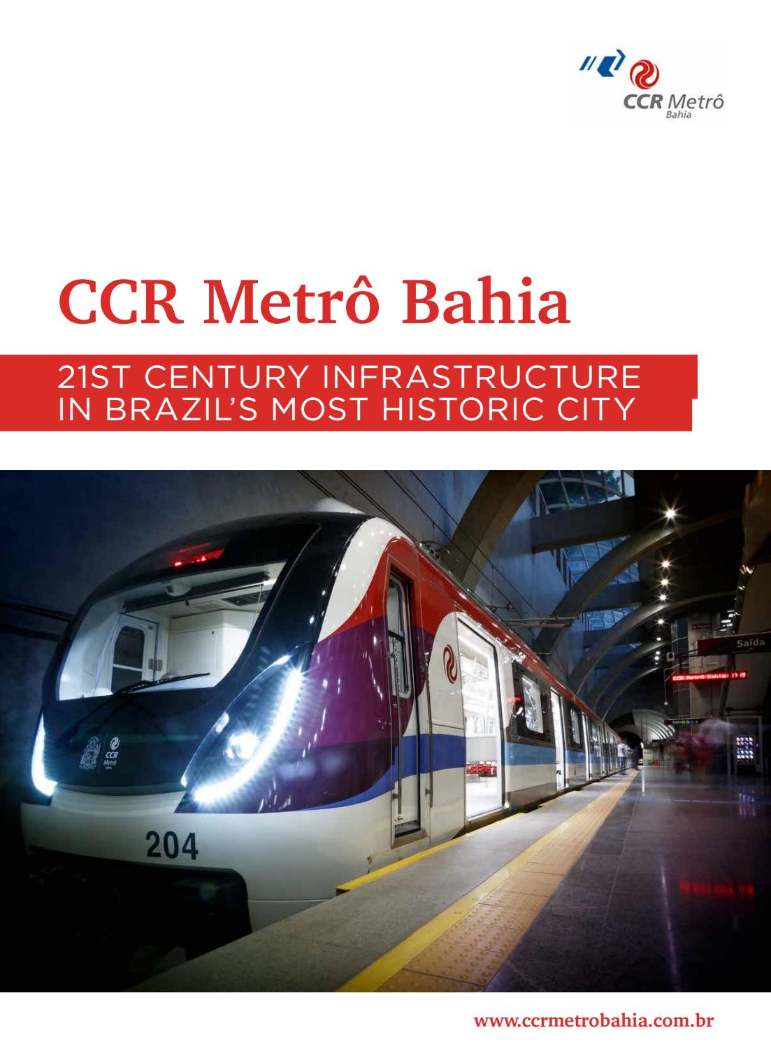 CCR Metrô Bahia by Business Excellence Magazine - Issuu
