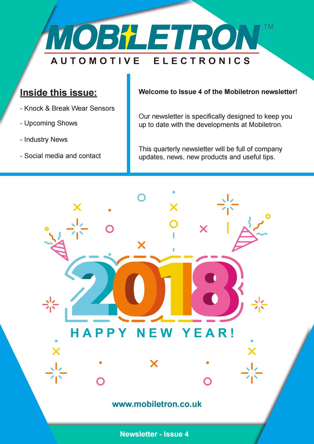 Newsletter issue 4 by Mobiletron UK - Issuu