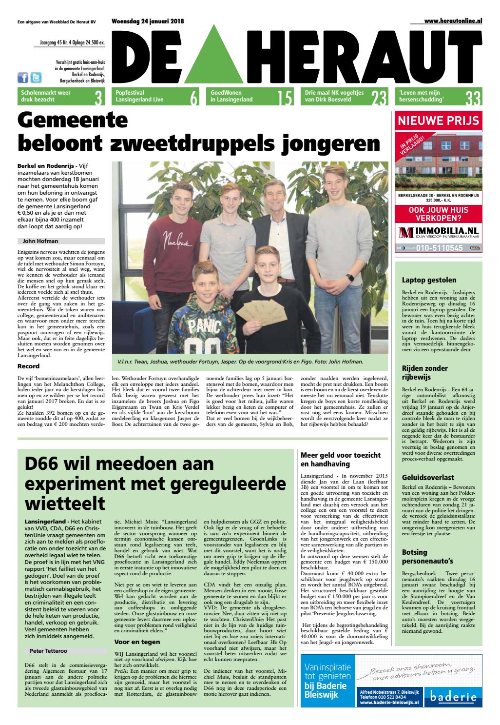 De Heraut week 4 2018 by Nieuwsblad De Heraut - Issuu