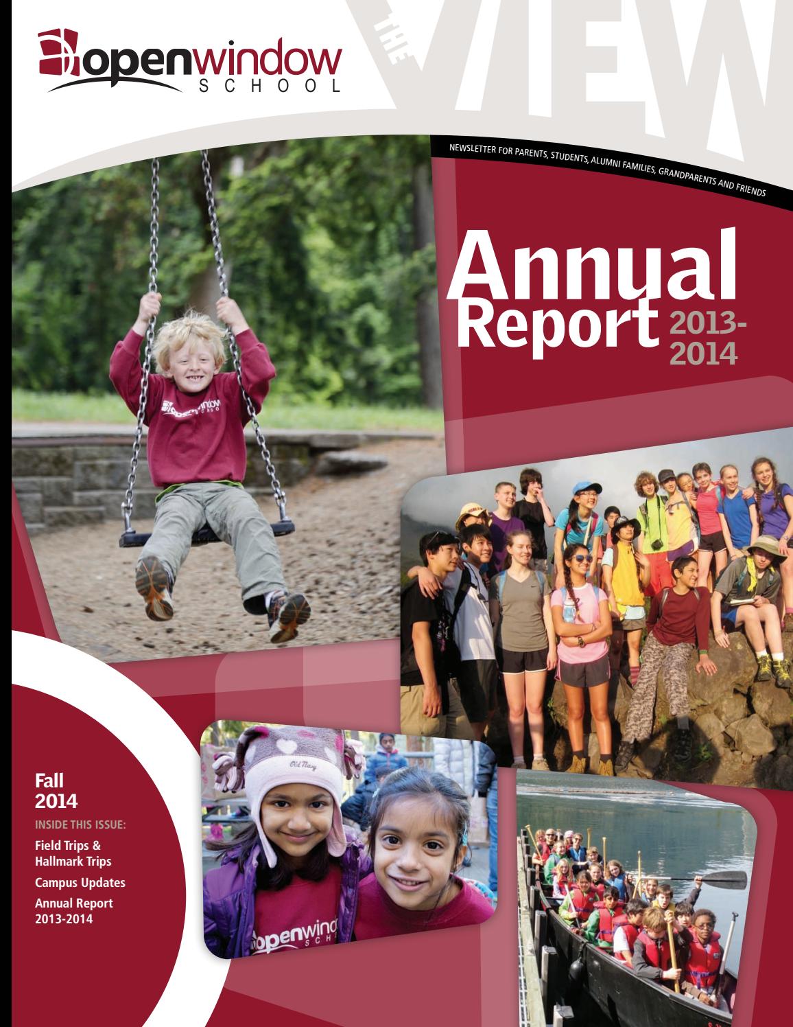 The View, Fall 2014 by Open Window School - Issuu