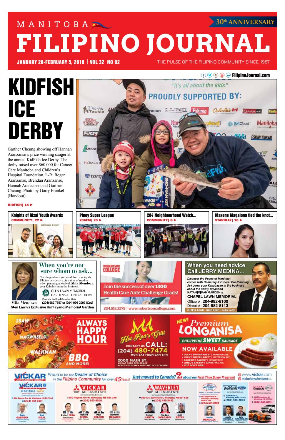 Filipino Journal Manitoba Edition Jan. 20 - Feb. 05, 2018 by Filipino ...