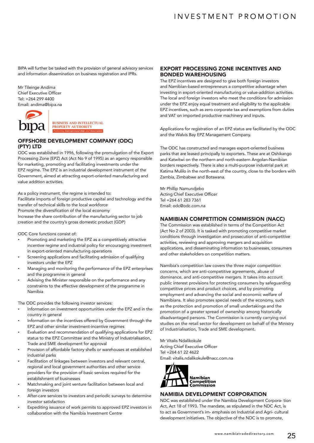 Namibia Trade Directory 2018 by Venture Media - Issuu