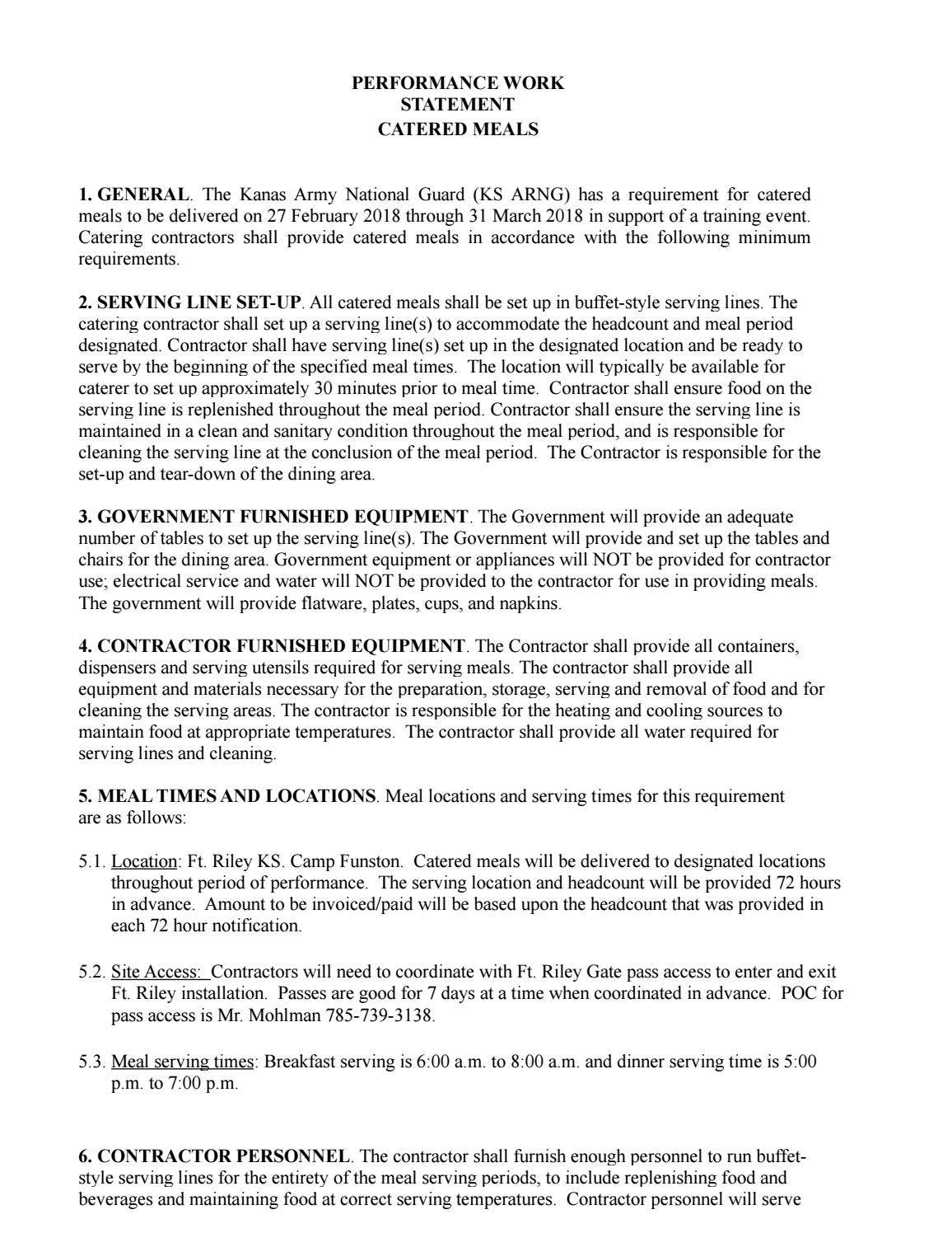 Performance work statement premob cab 2018 v2 by CFX Network, LLC - Issuu