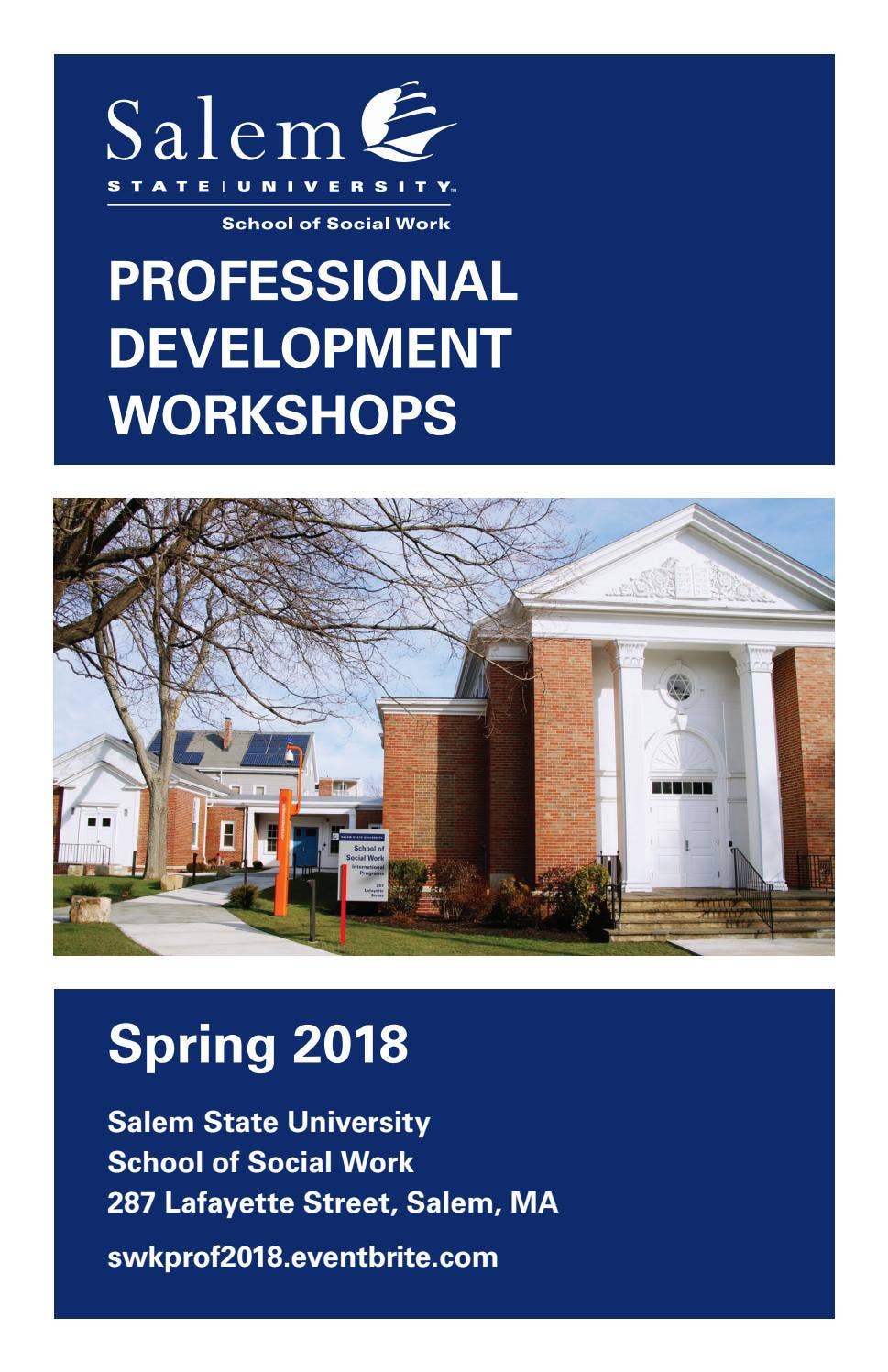 School of Social Work Professional Development Workshops 2018 by Salem ...