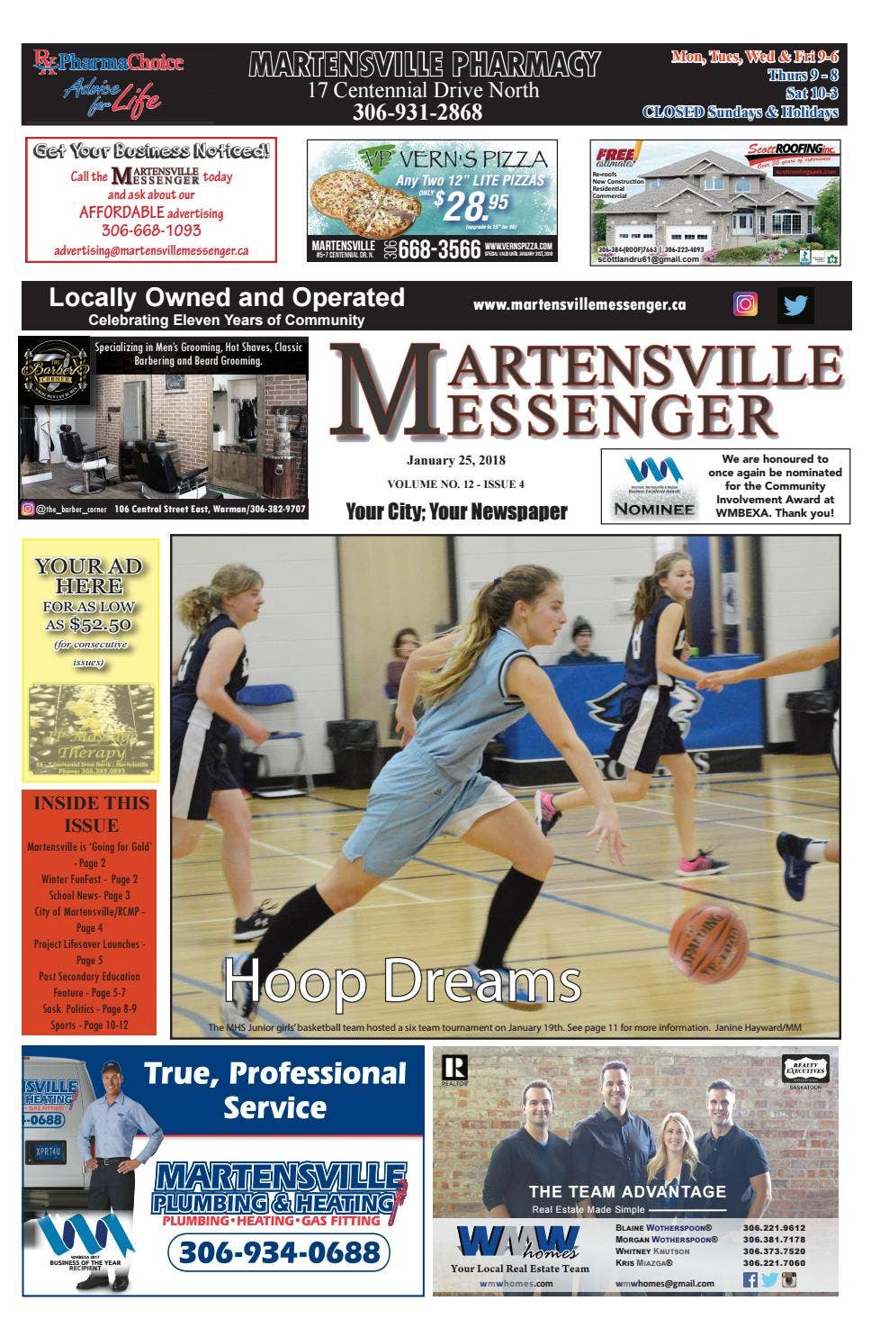 Digital issue january 25, 2018 by Martensville Messenger - Issuu