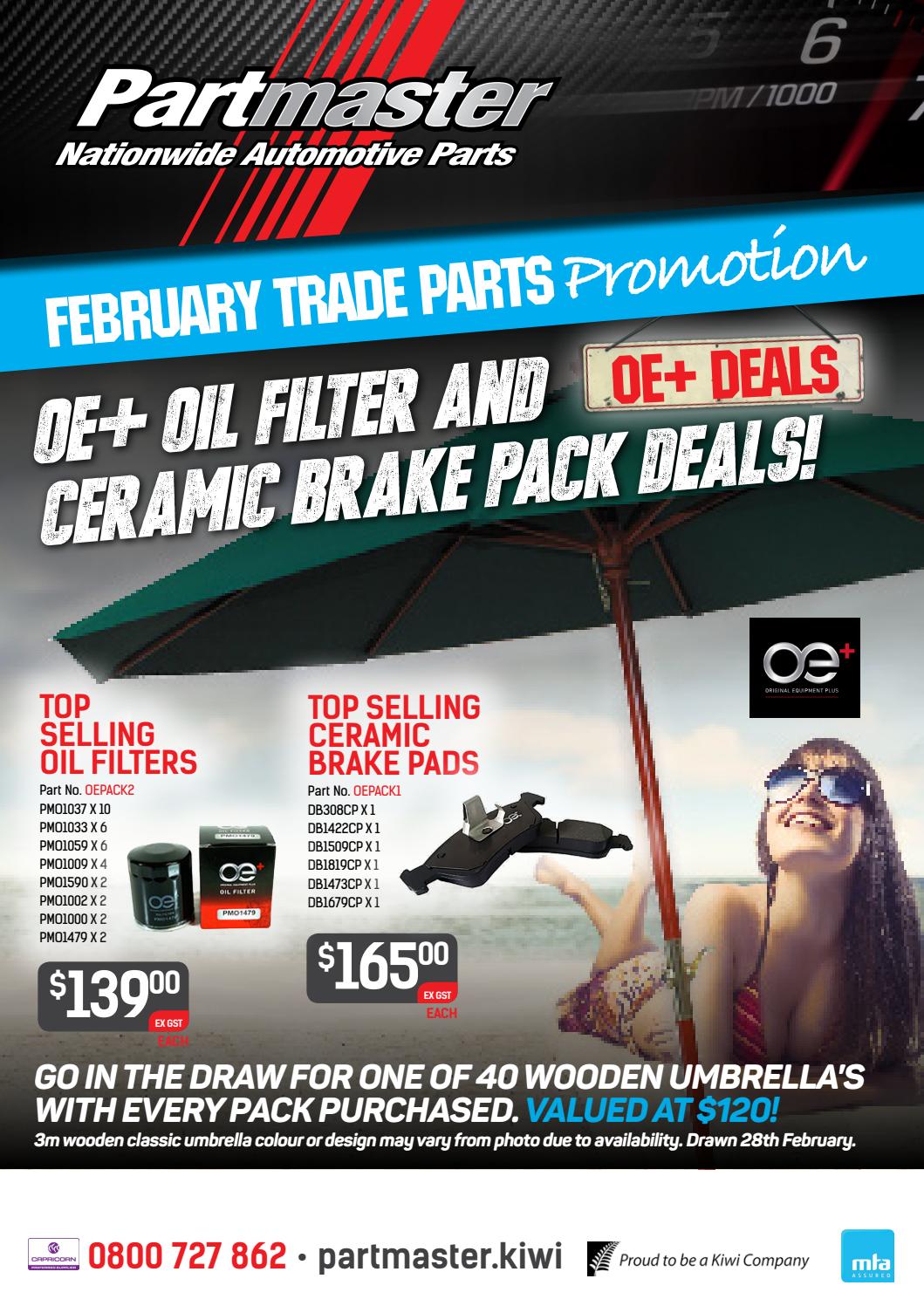Partmaster Trade Parts Flyer Feb 2018 by Partmaster - Issuu