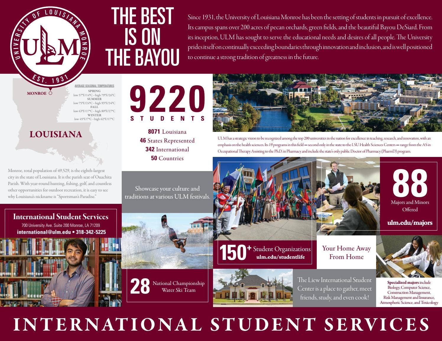 ULM International student services viewbook by University of Louisiana ...