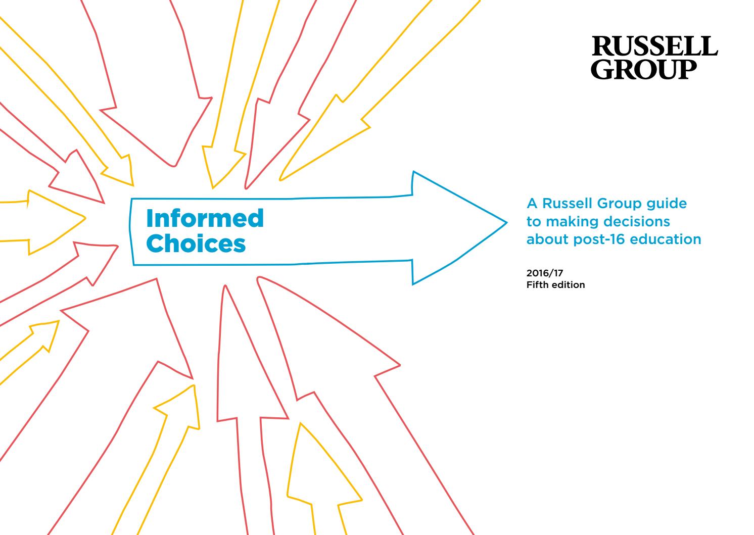 Making Informed Choices by Schudio - Issuu