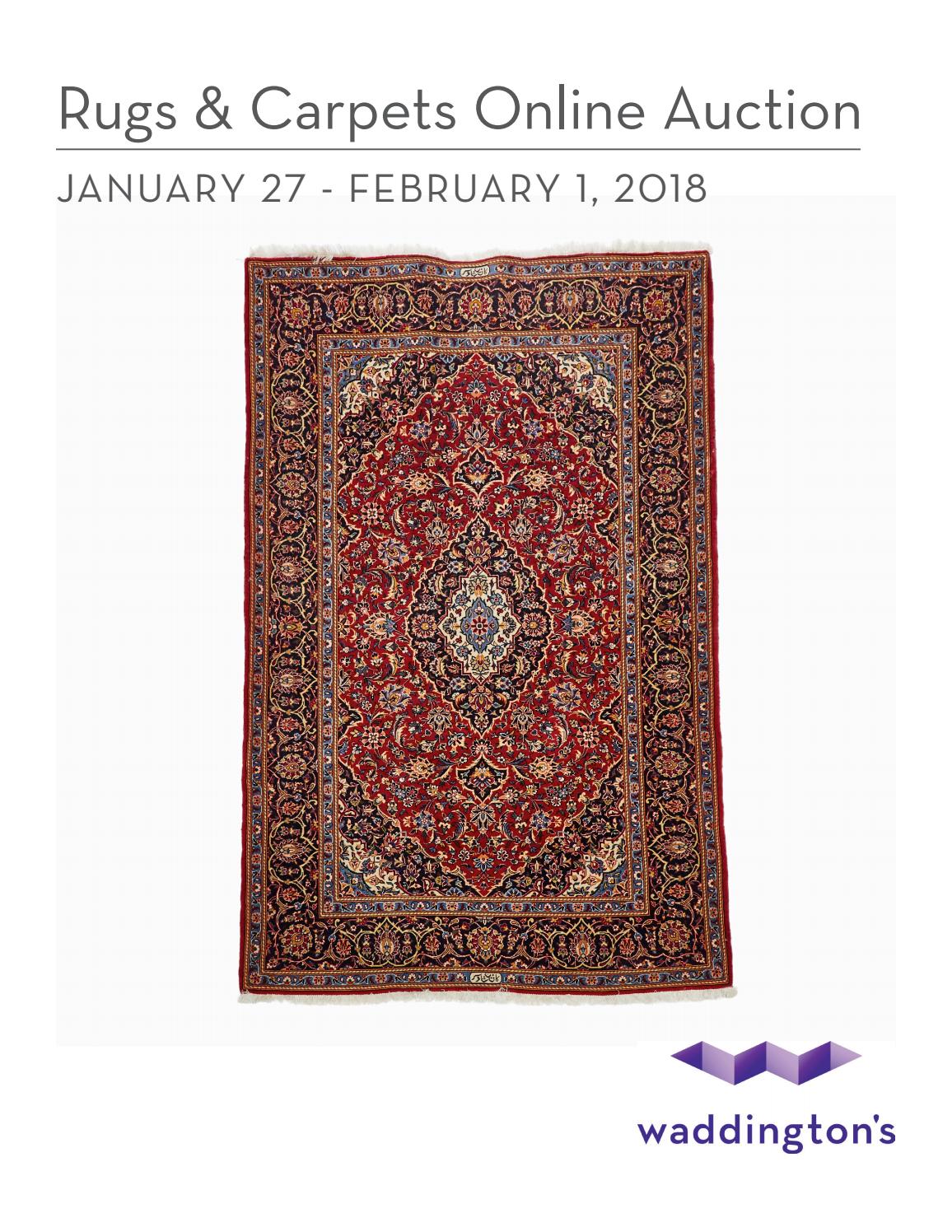 Rugs & Carpets Online Auction | Jan. 27 - Feb. 1, 2018 by waddingtons ...