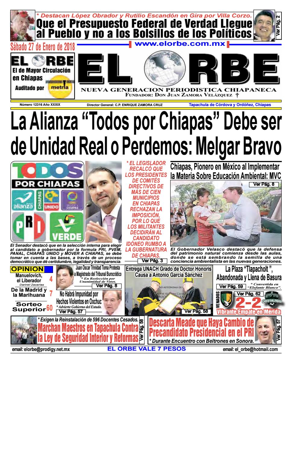 27012018 by El Orbe - Issuu