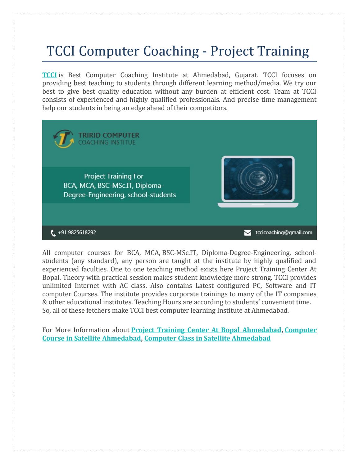 Tcci computer coaching project training by Rosario Riley - Issuu