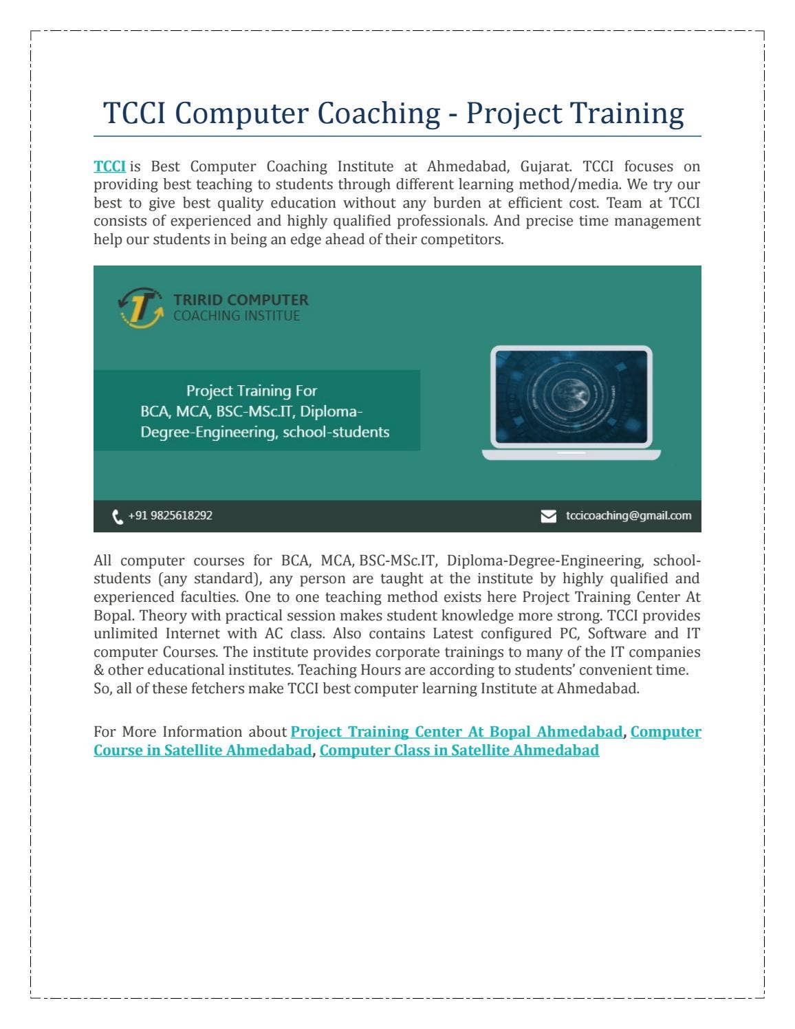 Tcci computer coaching project training by Rosario Riley - Issuu