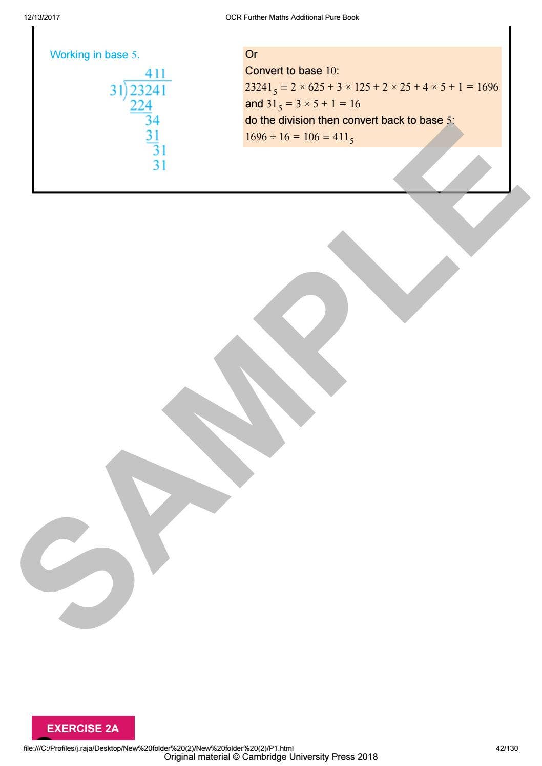Preview A Level Further Mathematics for OCR A Additional Pure Student ...