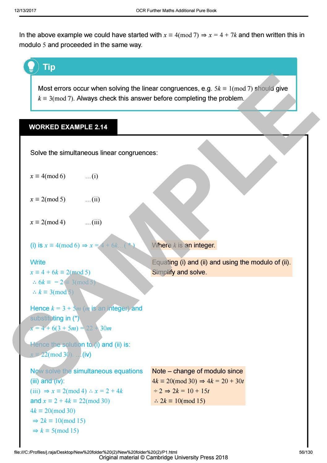 Preview A Level Further Mathematics for OCR A Additional Pure Student ...
