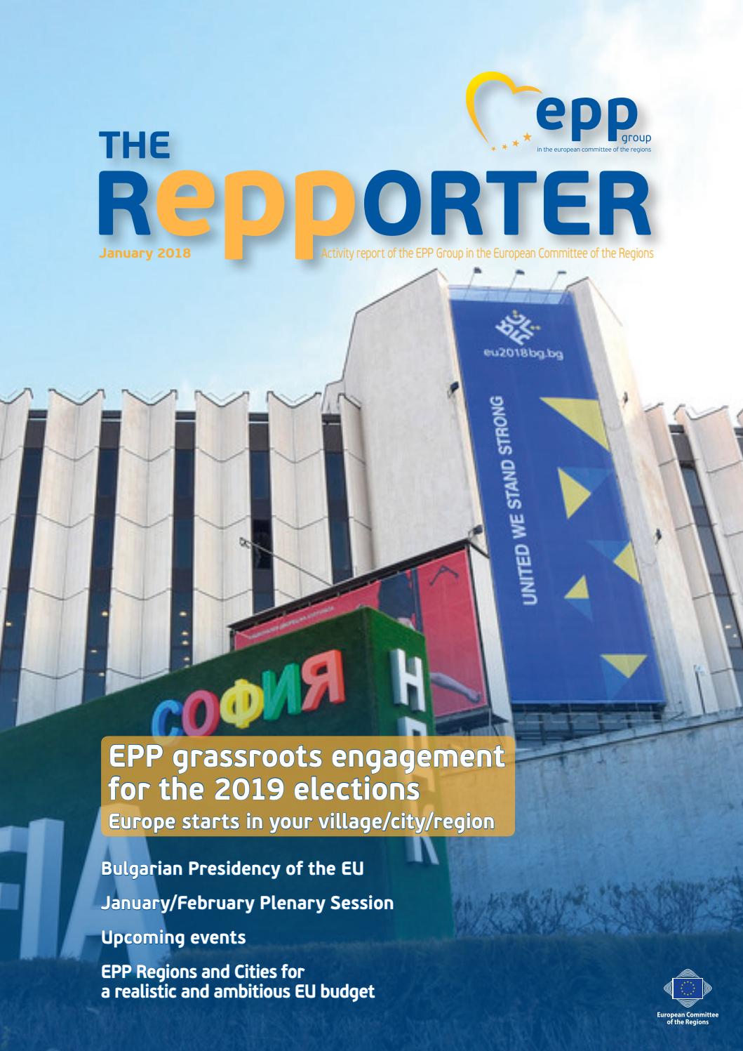 EPP-CoR rEPPorter January 2018 by EPP_CoR - Issuu