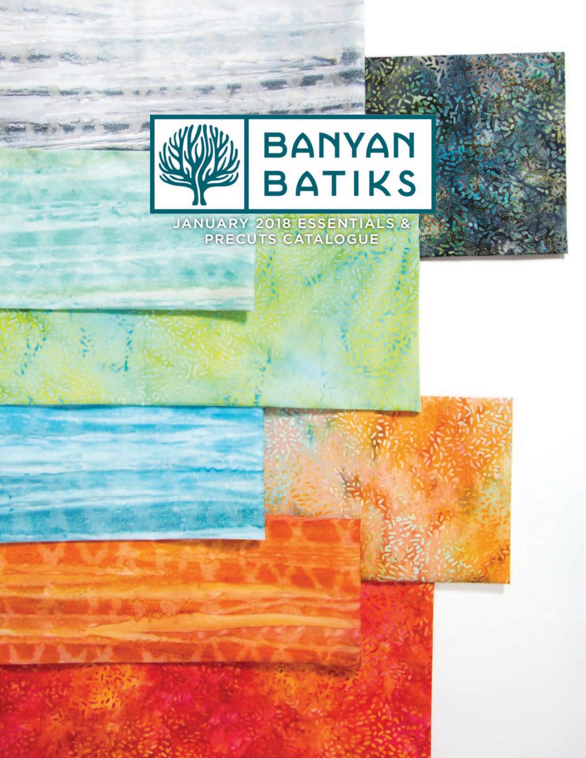 Banyan Batiks Essentials Jan 2018 Release by Banyan Batiks - Issuu