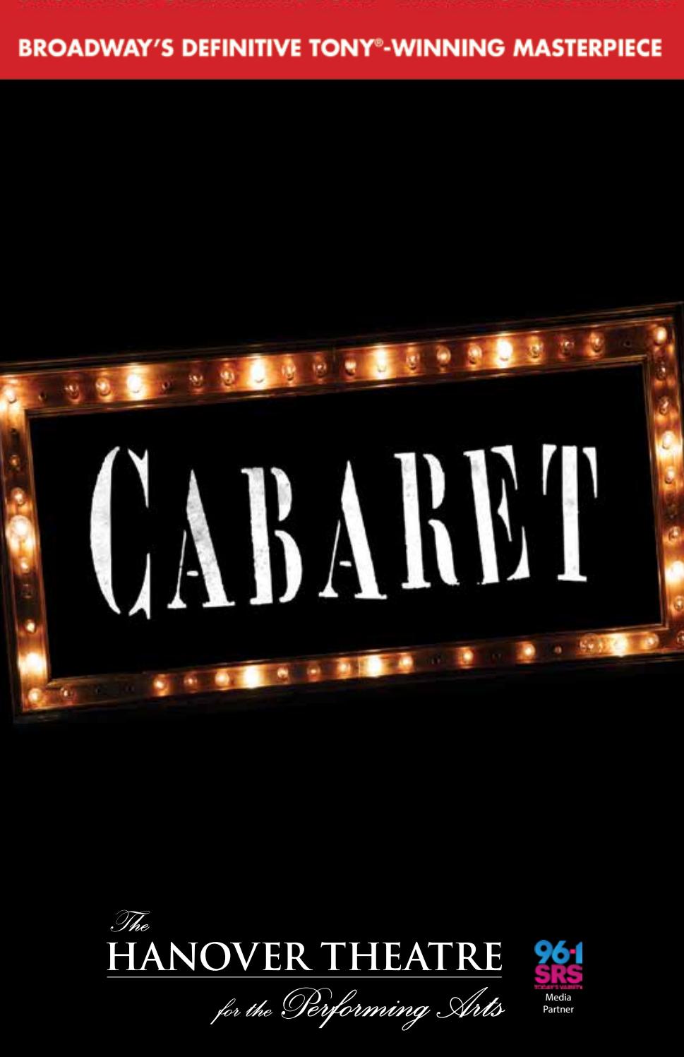 2017-2018 Broadway Series: Cabaret Program by TheHanoverTheatre - Issuu
