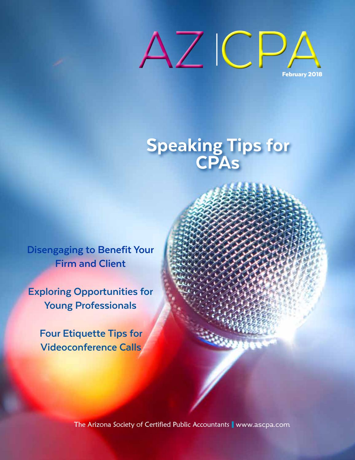 AZ CPA Feb. 2018 by ASCPA - Issuu