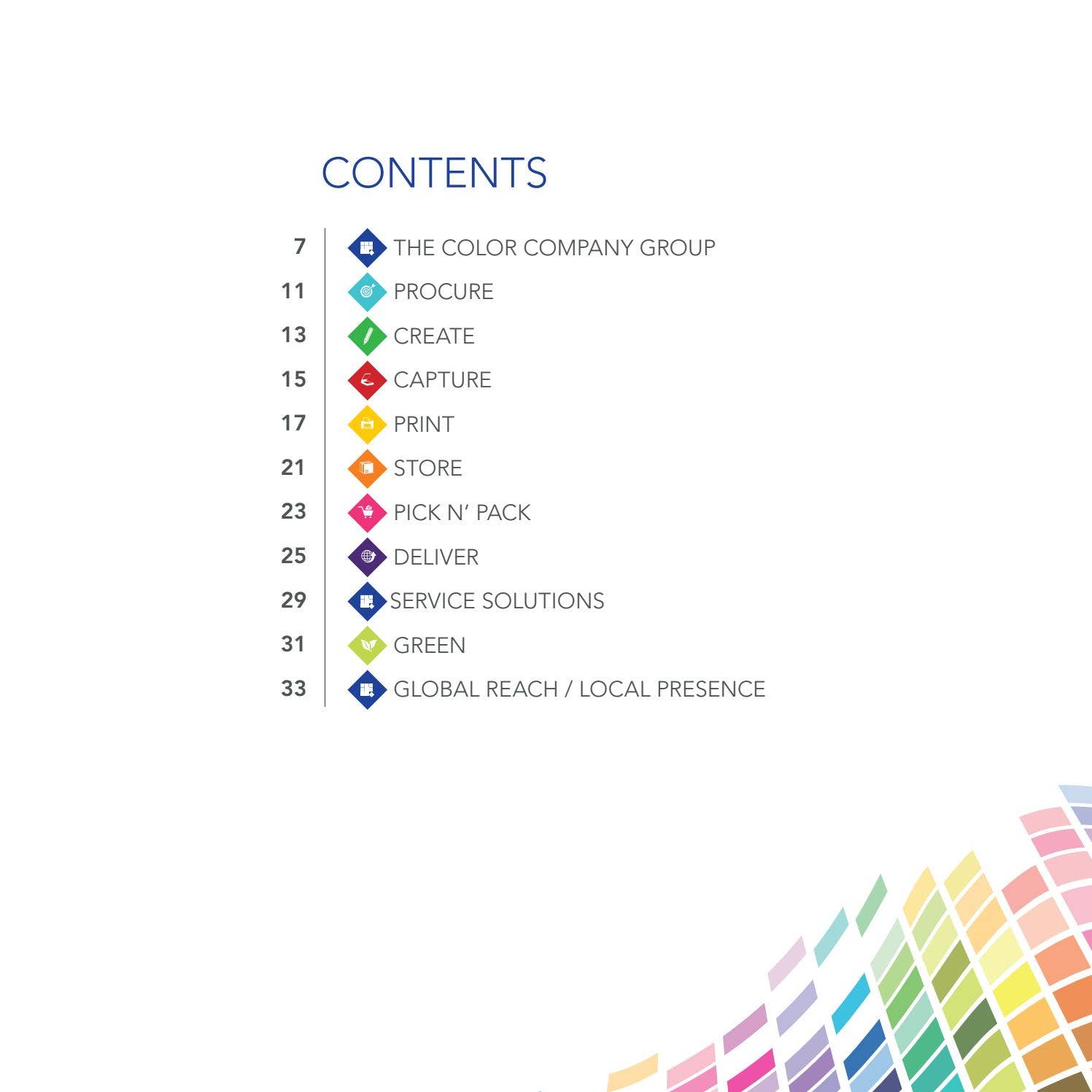 The Color Company Brochure 2015 by The Color Company - Issuu