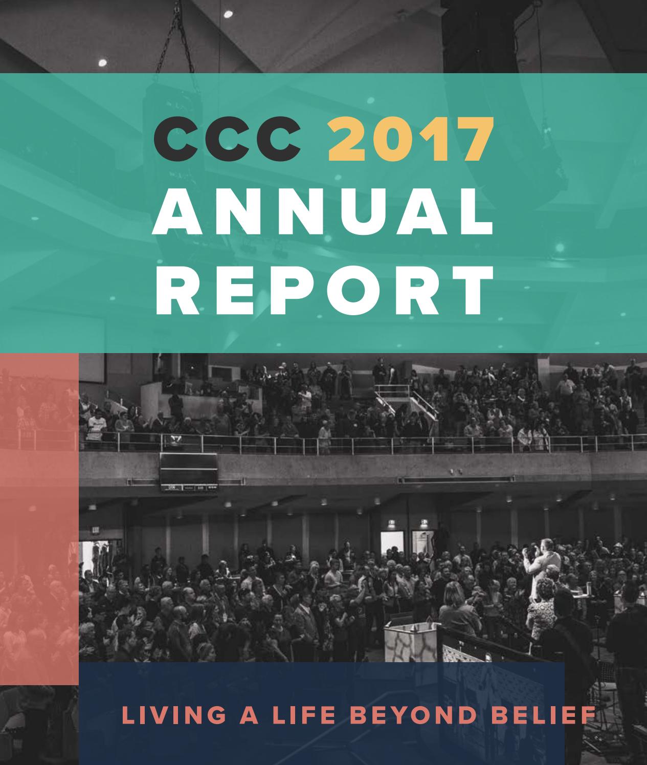 CCC Annual Report 2017 by Christ Community Church - Issuu