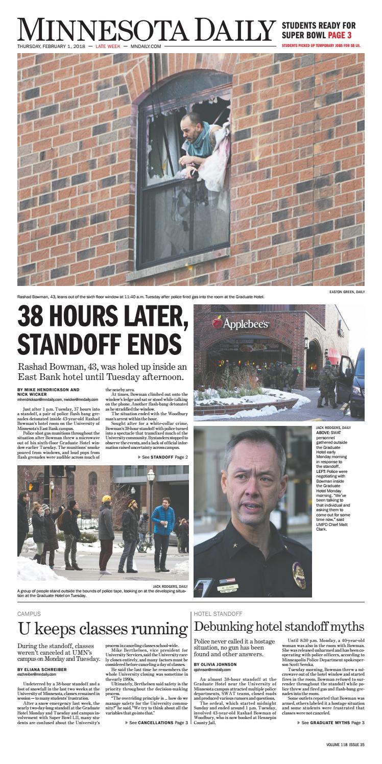 February 1st, 2018 by The Minnesota Daily - Issuu