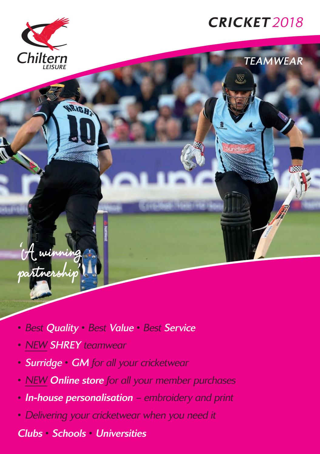 Chiltern Cricket Catalogue 2018 by MicroGraphix Design Services Ltd ...